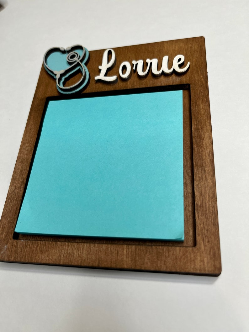 Sticky Note Pad SVG File - Laser Cut File Personalized Sticky Note Pad ...