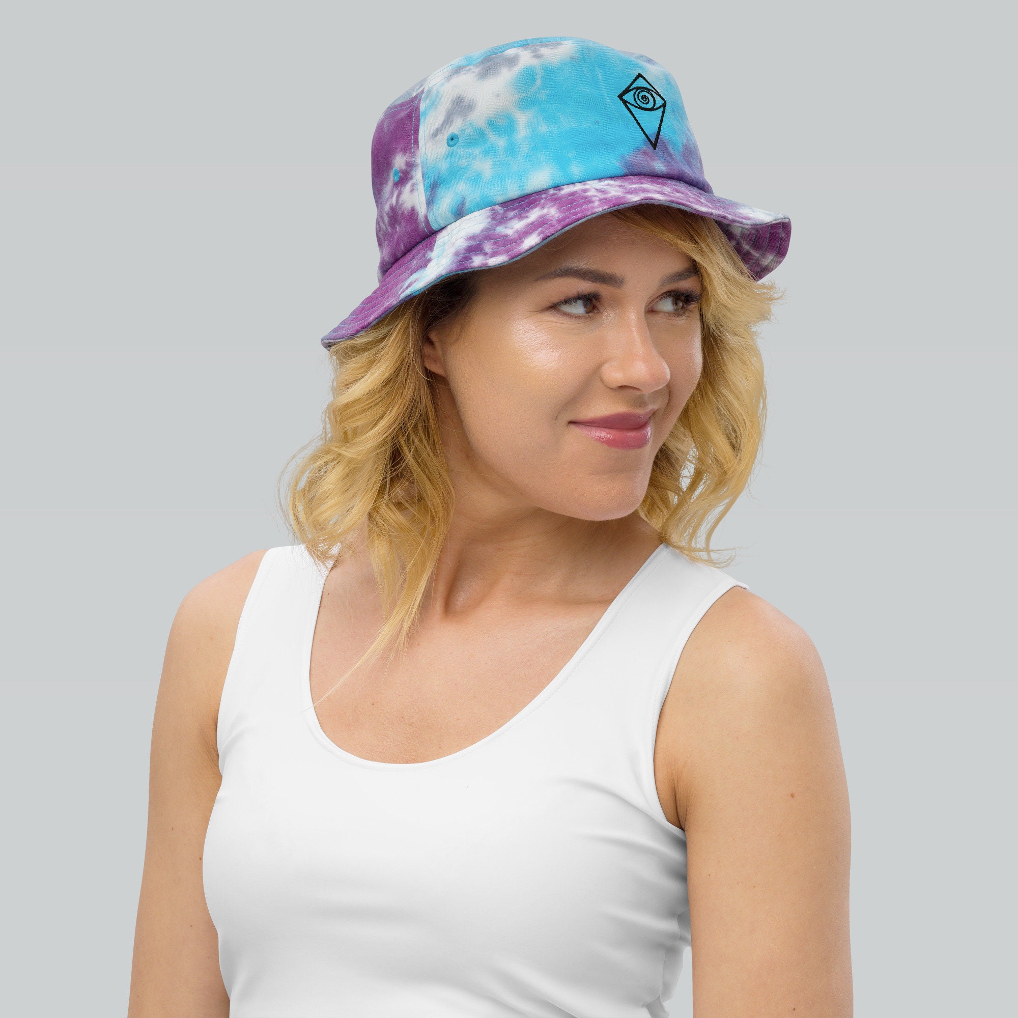 DAZ Tie-dye Bucket Hat DAZ Logo Minimalist Style - Etsy