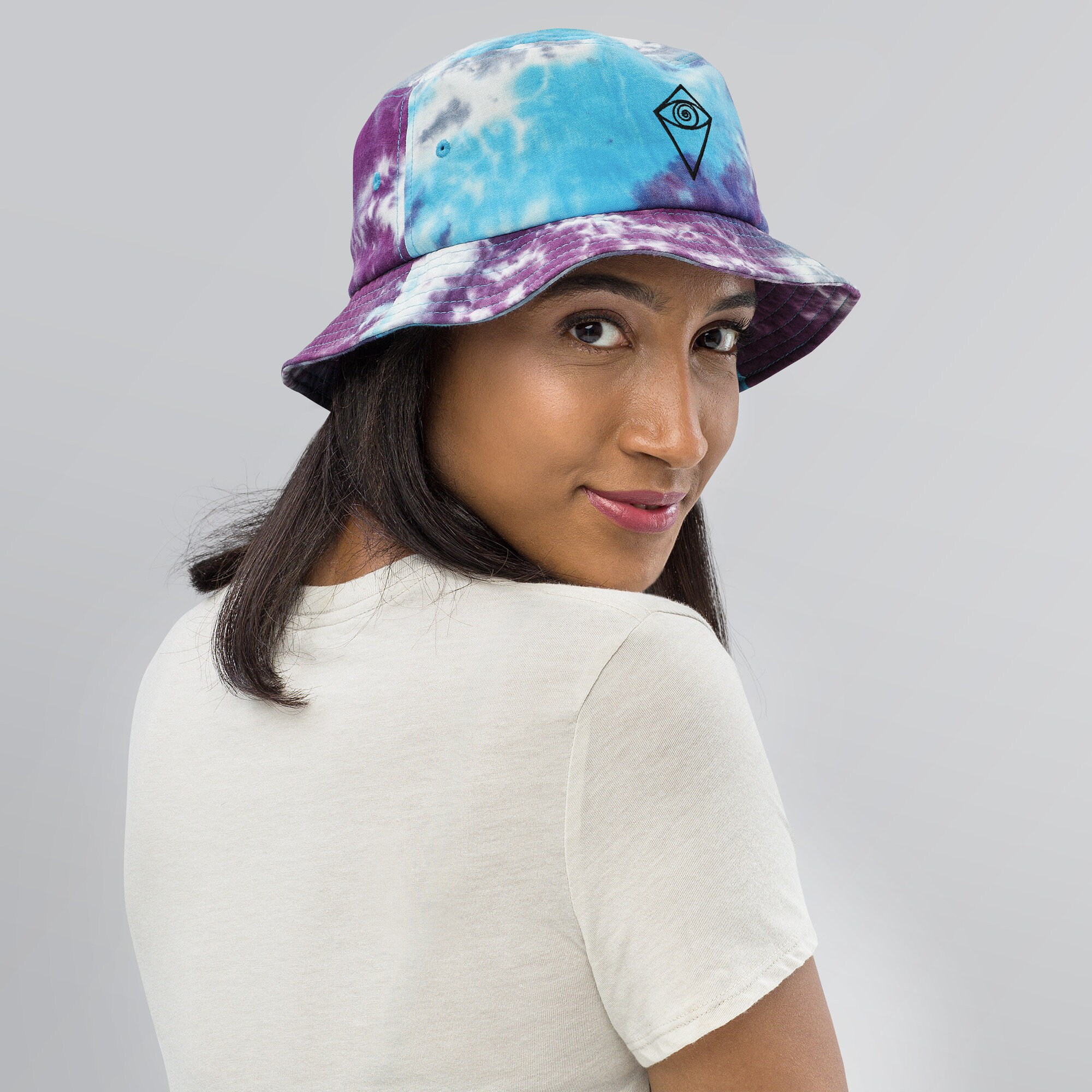 DAZ Tie-dye Bucket Hat DAZ Logo Minimalist Style - Etsy