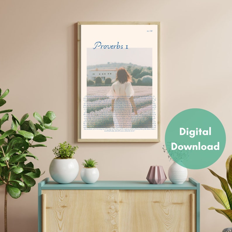 Proverbs Printable Wall Art Digital Download Christian - Etsy