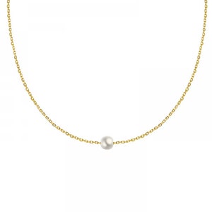 Bamboo Pearl Necklace - Etsy