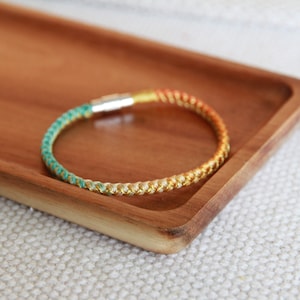 Dragon Scale Braided Bracelet in Gradient Colors - Etsy