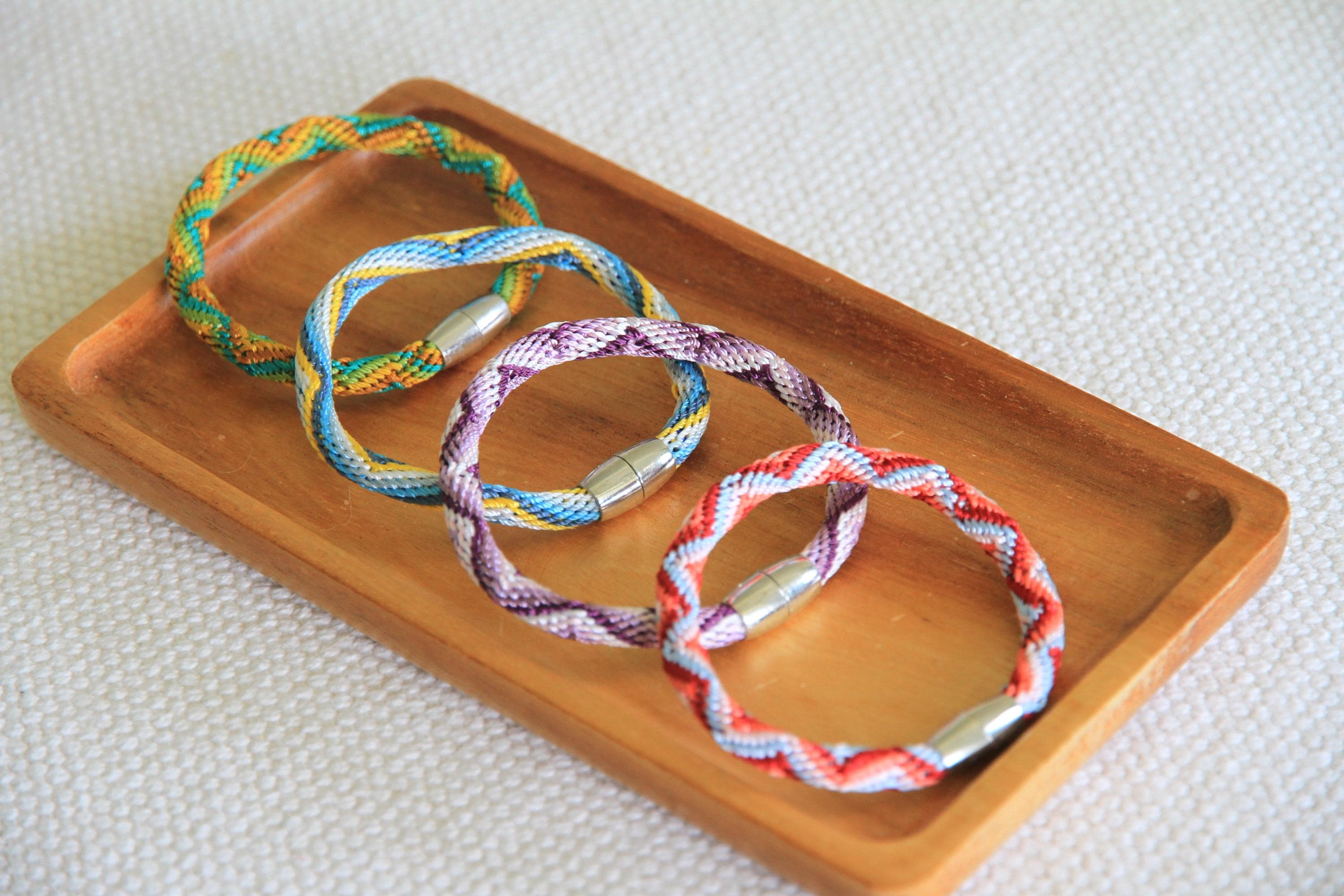 Kumihimo Bracelet Custom 4 Colors Tibet 9 Eyes Pattern - Etsy