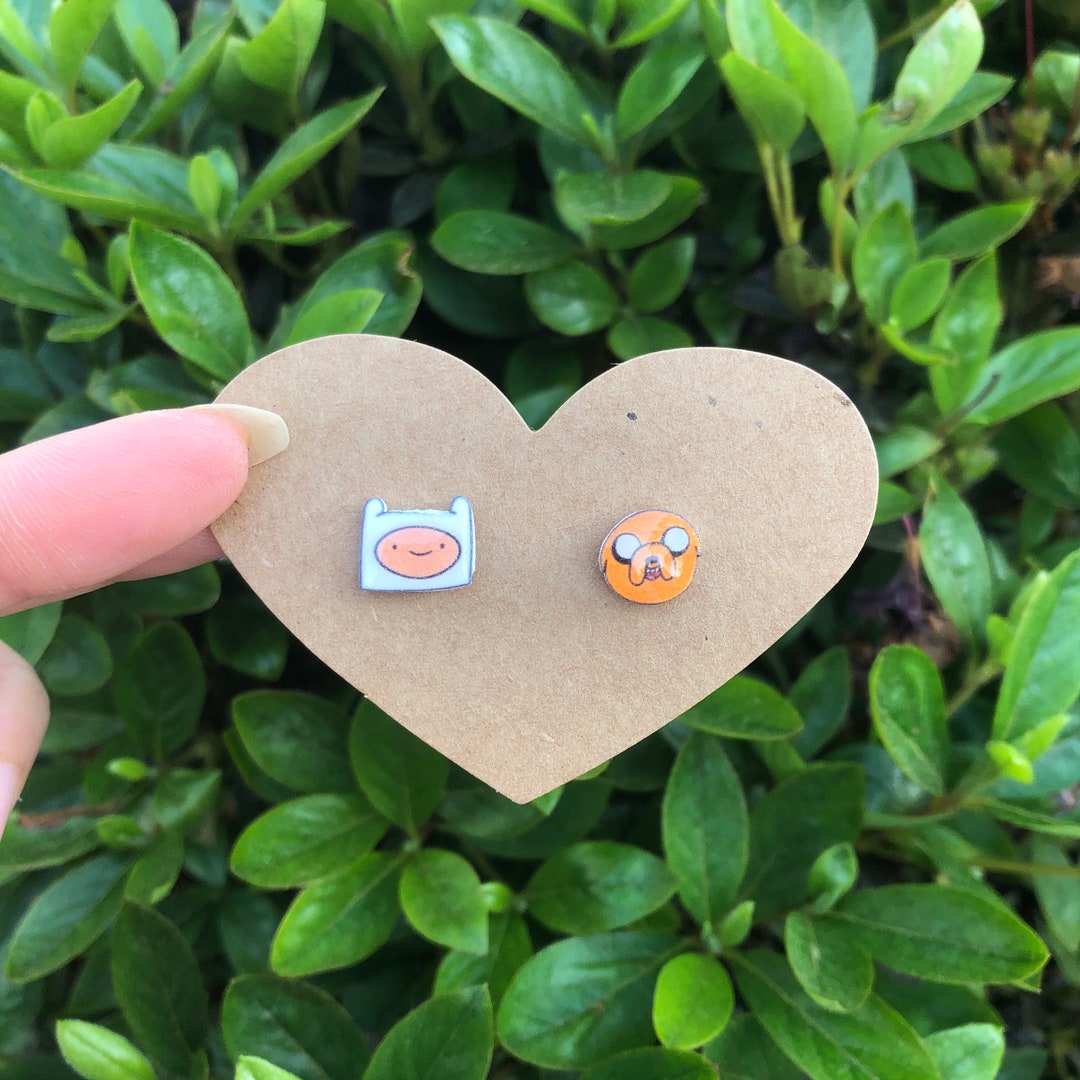 Cartoon Stud Earrings Finn Jake - Etsy