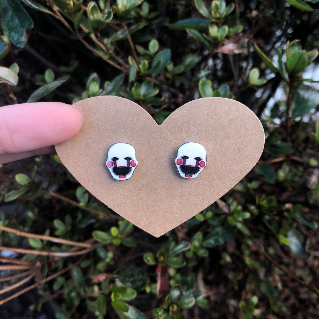 Five Nights at Freddy's Stud Earrings | Puppet | Jewelry | Gift - Etsy