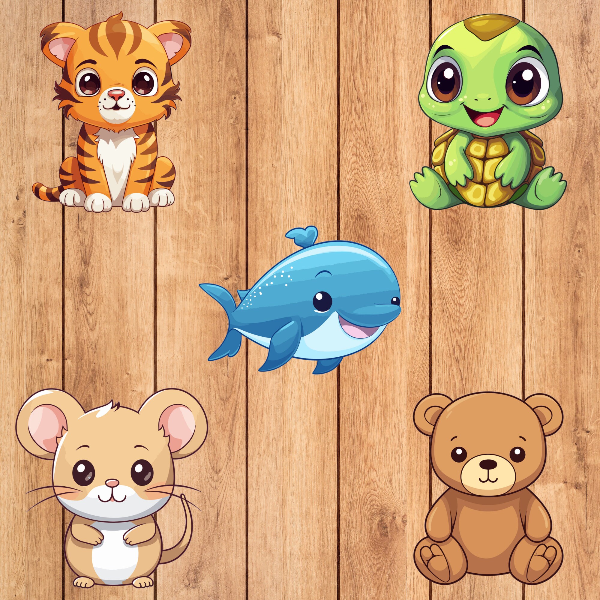 Animal Clip Art Bundle for Commercial Use Vector Graphics for Wall ...