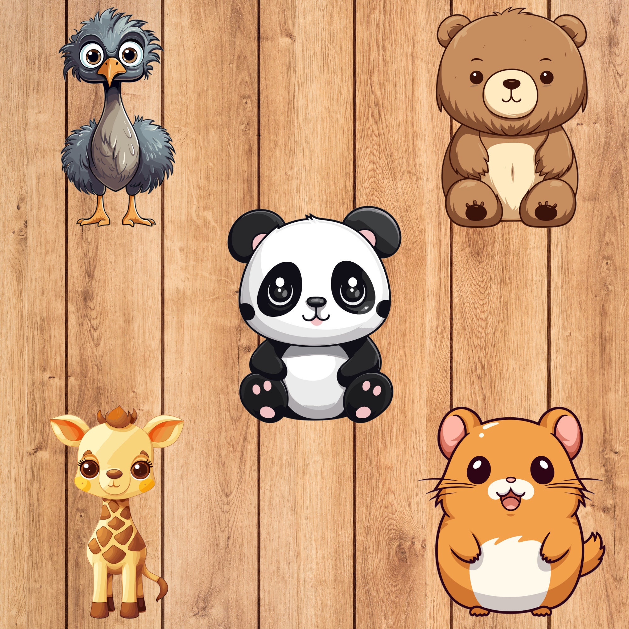 Animal Clip Art Bundle for Commercial Use Vector Graphics for Wall ...