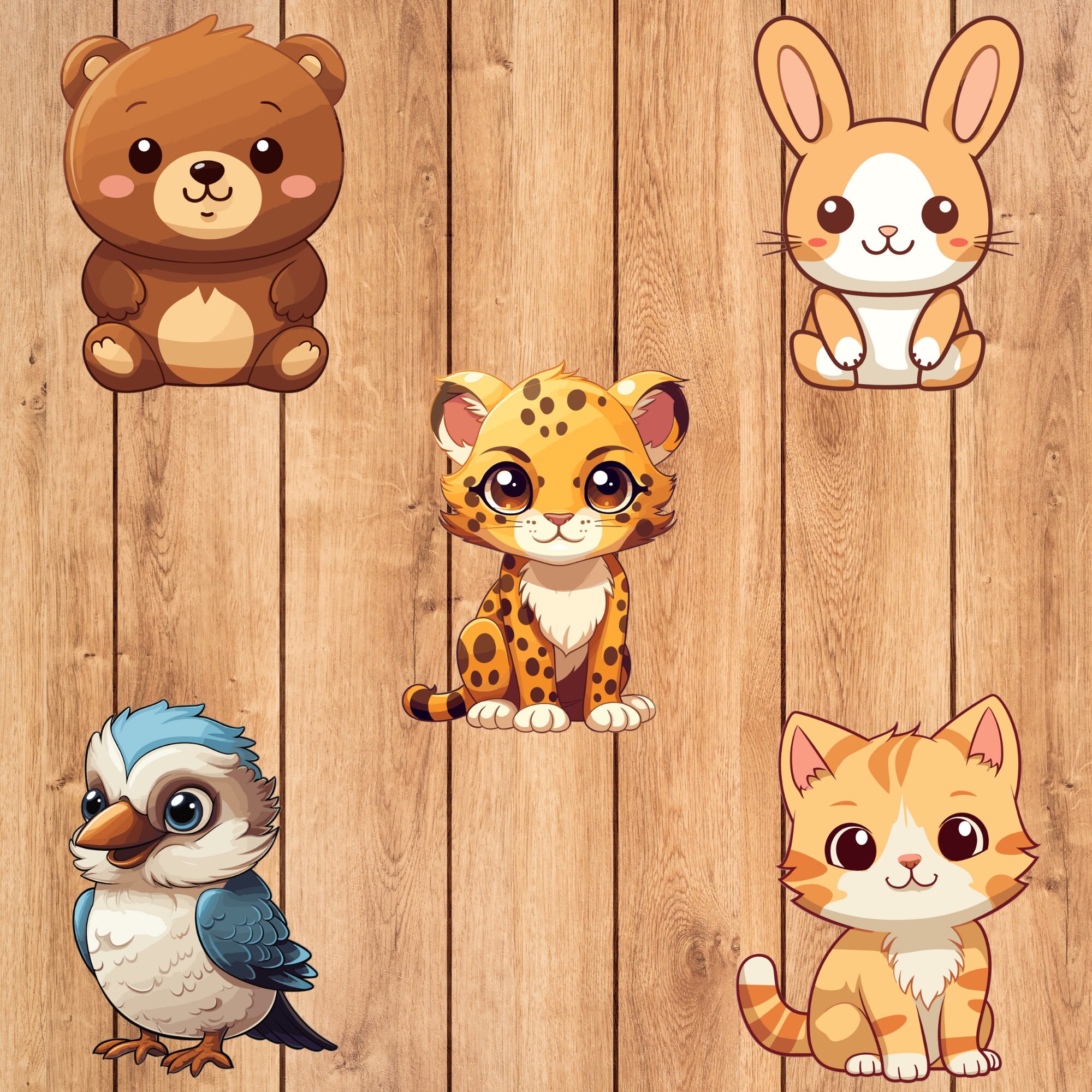 Animal Clip Art Bundle for Commercial Use Vector Graphics for Wall ...