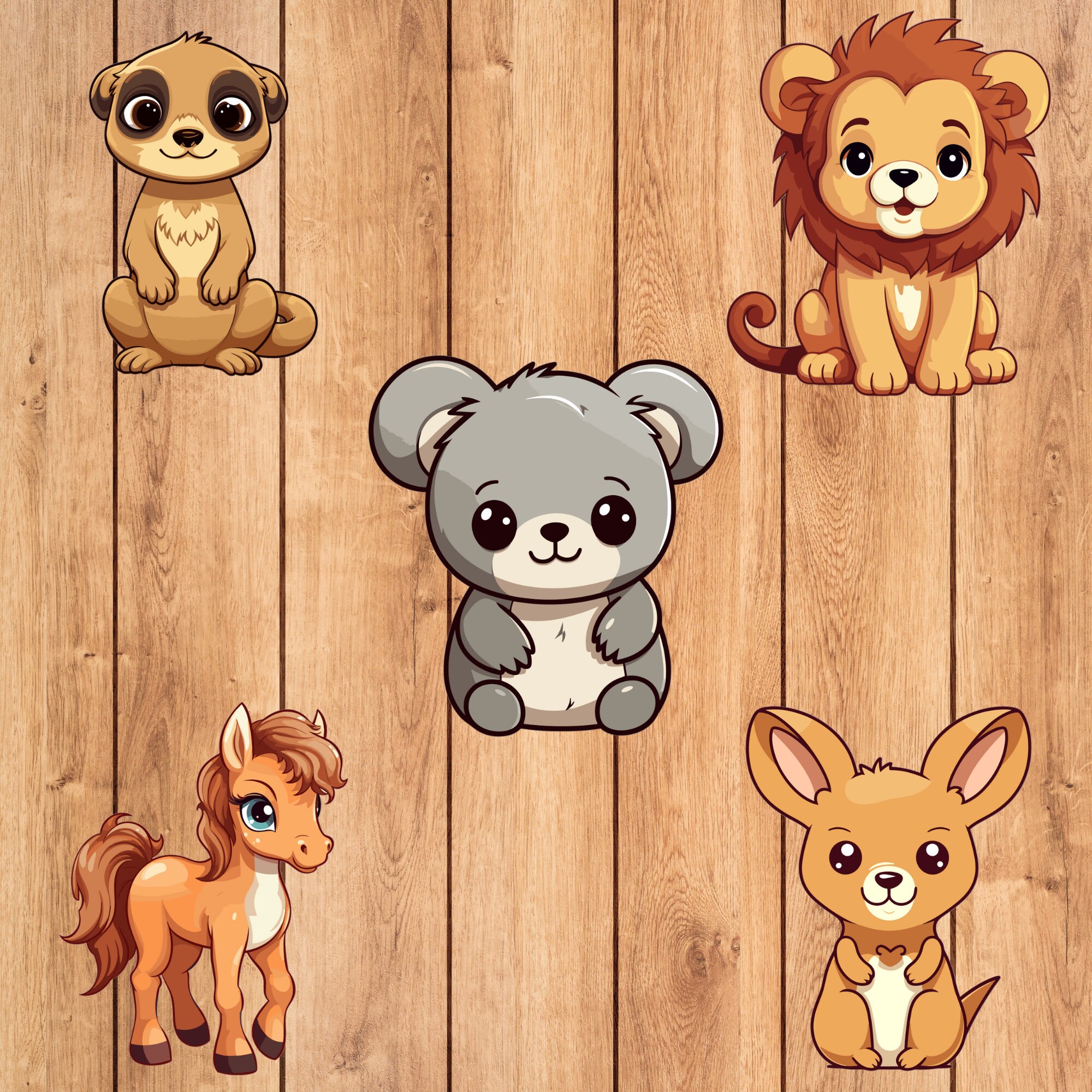 Animal Clip Art Bundle for Commercial Use Vector Graphics for Wall ...