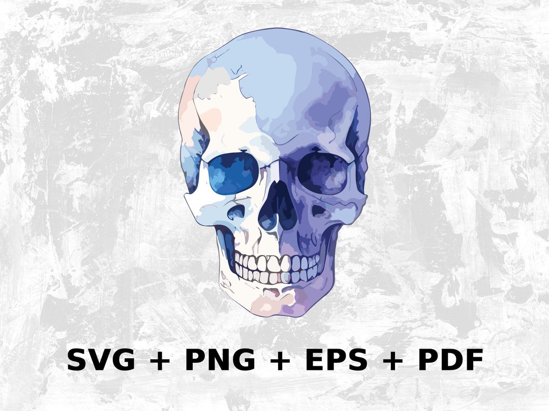 Cartoon Skull Svg Png Eps Commercial Use Clipart Vector - Etsy