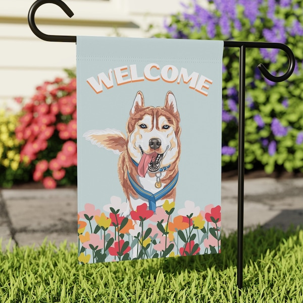 Siberian Husky Flag - Etsy