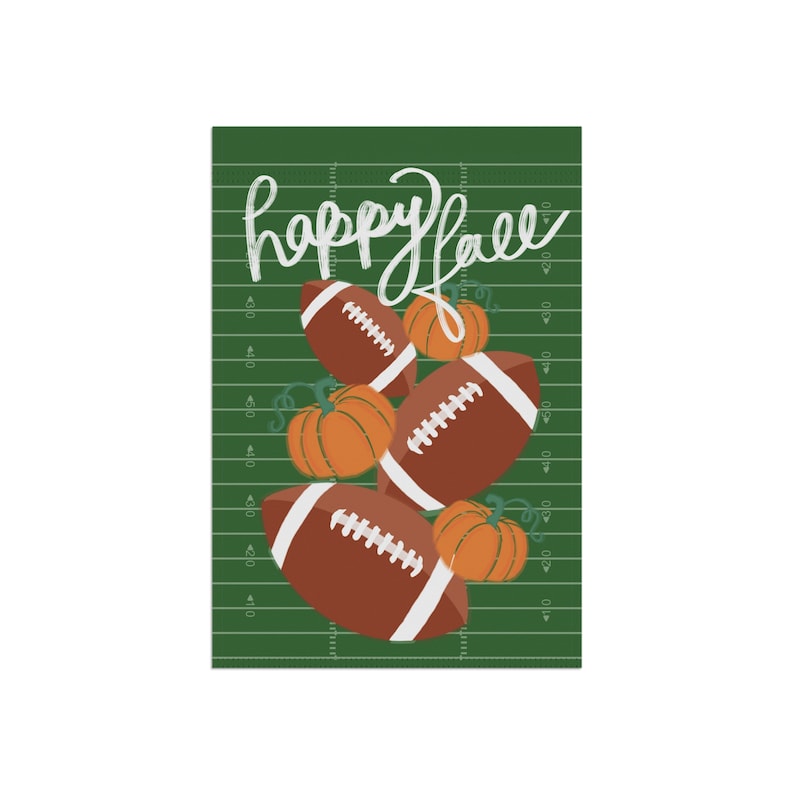 Happy Fall Football and Pumpkins Garden Flag | Fall Outdoor Decor | NFL ...