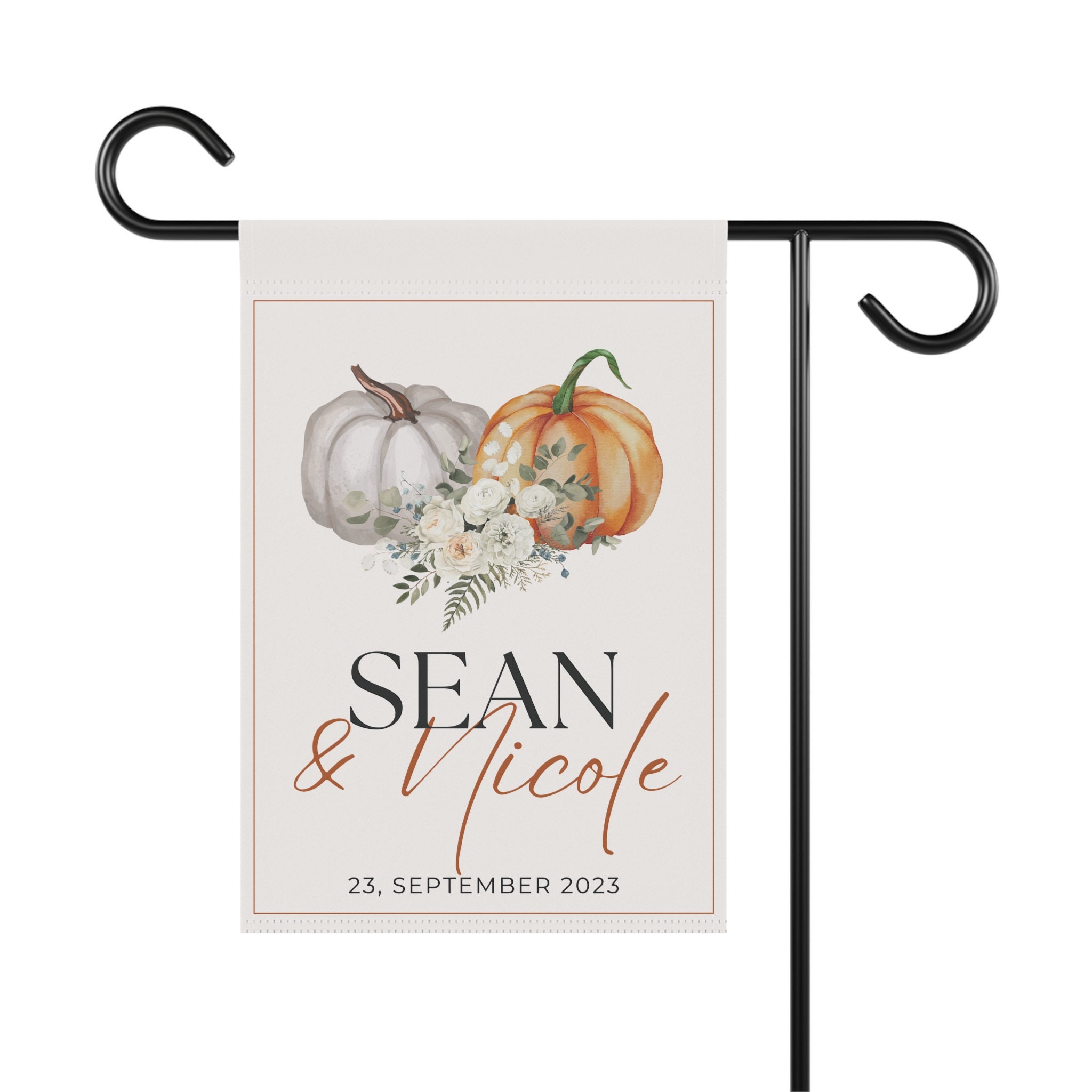 Custom Fall Wedding Flag Autumn Wedding Decor Outdoor - Etsy