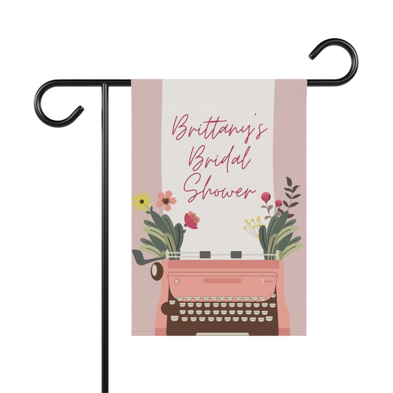 Customizable Bridal Shower Garden Flag | Personalized Party Decor - Etsy