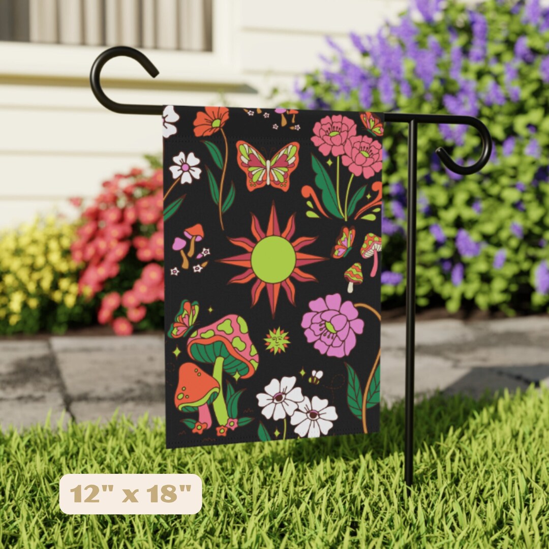 Mushroom Fairy Garden Flag Unique and Chic Curb Appeal New Home Gift ...