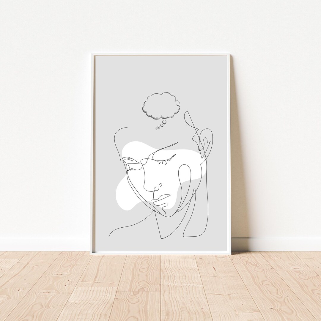 Women Empowering | Fine Line Drawing Wall Art | Feminine Decoration ...