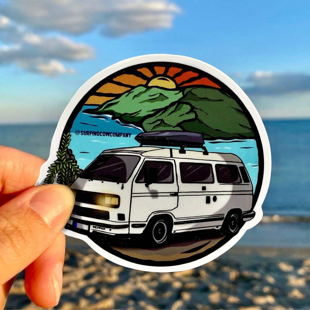 VW T3 Surf Bus Sticker: Weatherproof Vinyl Decal - Etsy