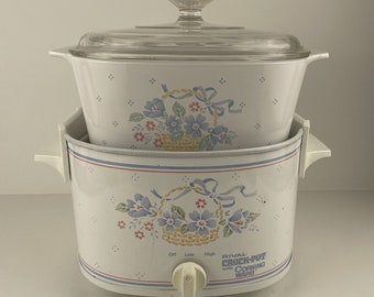 Vintage Rival Crock-ette Pot Country Home Heart - Etsy