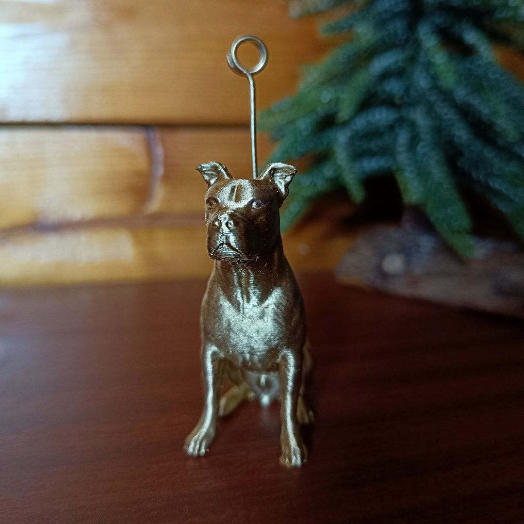 Gold Staffordshire Terrier Place Card Holders: Dog Lover Table Decor - Etsy