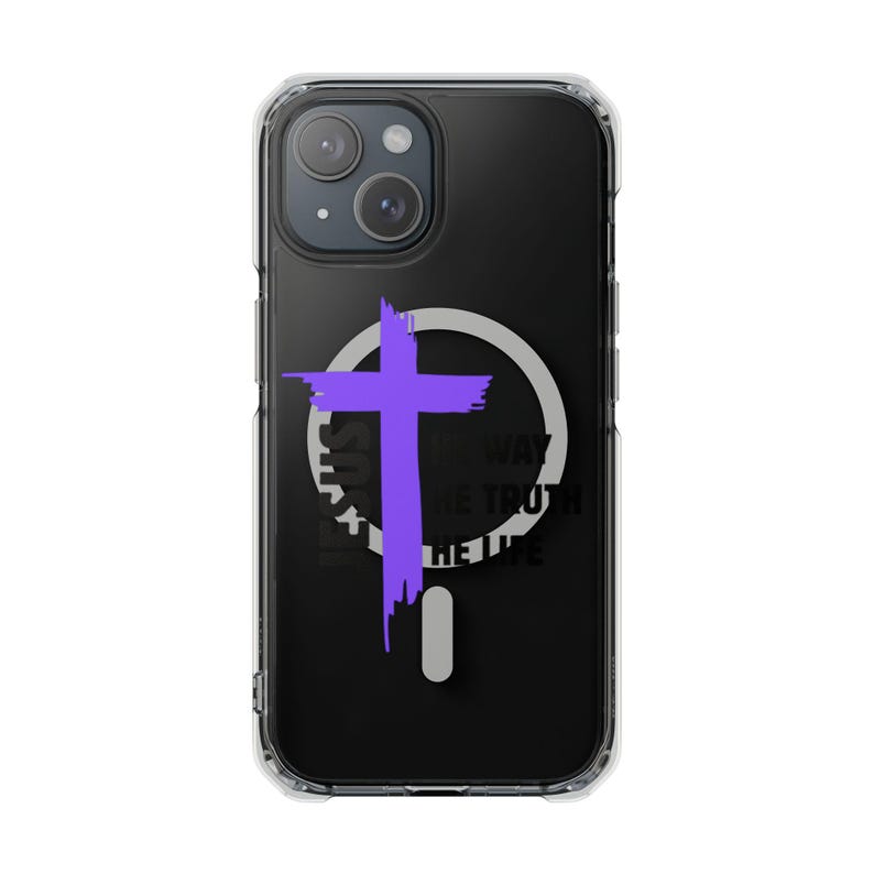 Jesus Cross iPhone Case: Inspirational Christian Magsafe Phone Cover - Etsy
