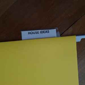 Printable Suspension File Tab Tab Headings, Identification Inserts ...