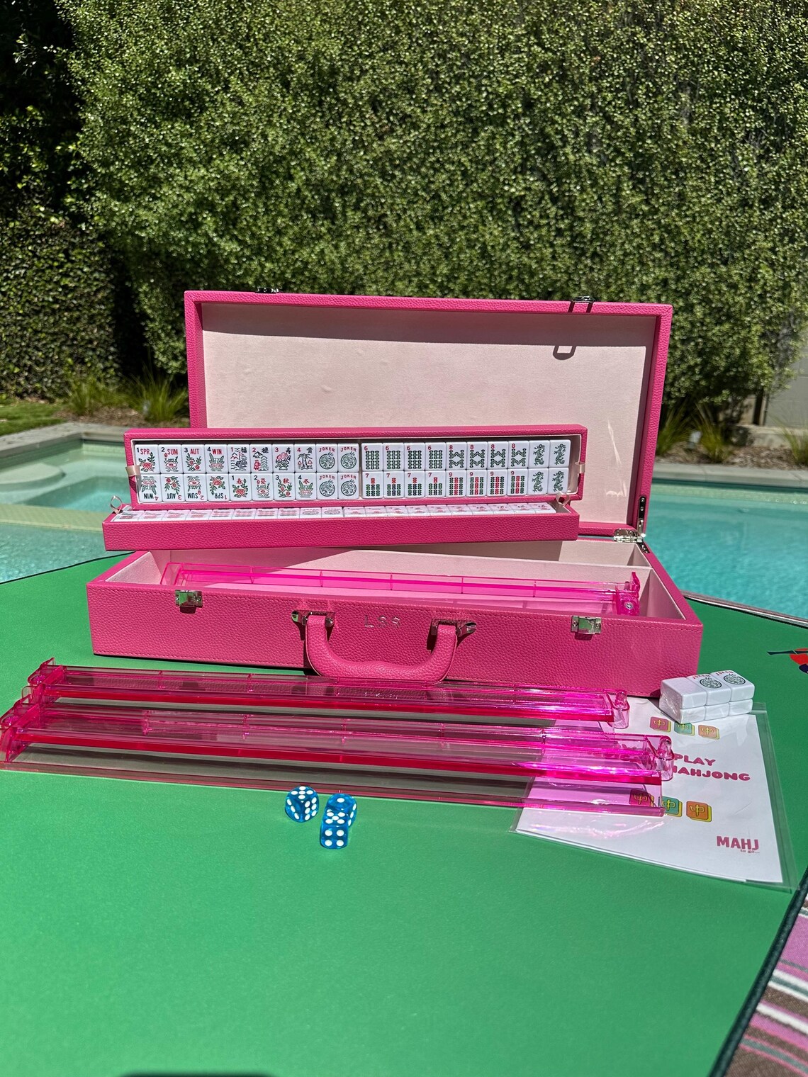 Mahjong Set Personalized: Hand Painted Monogramed Box With Full Mahjong ...