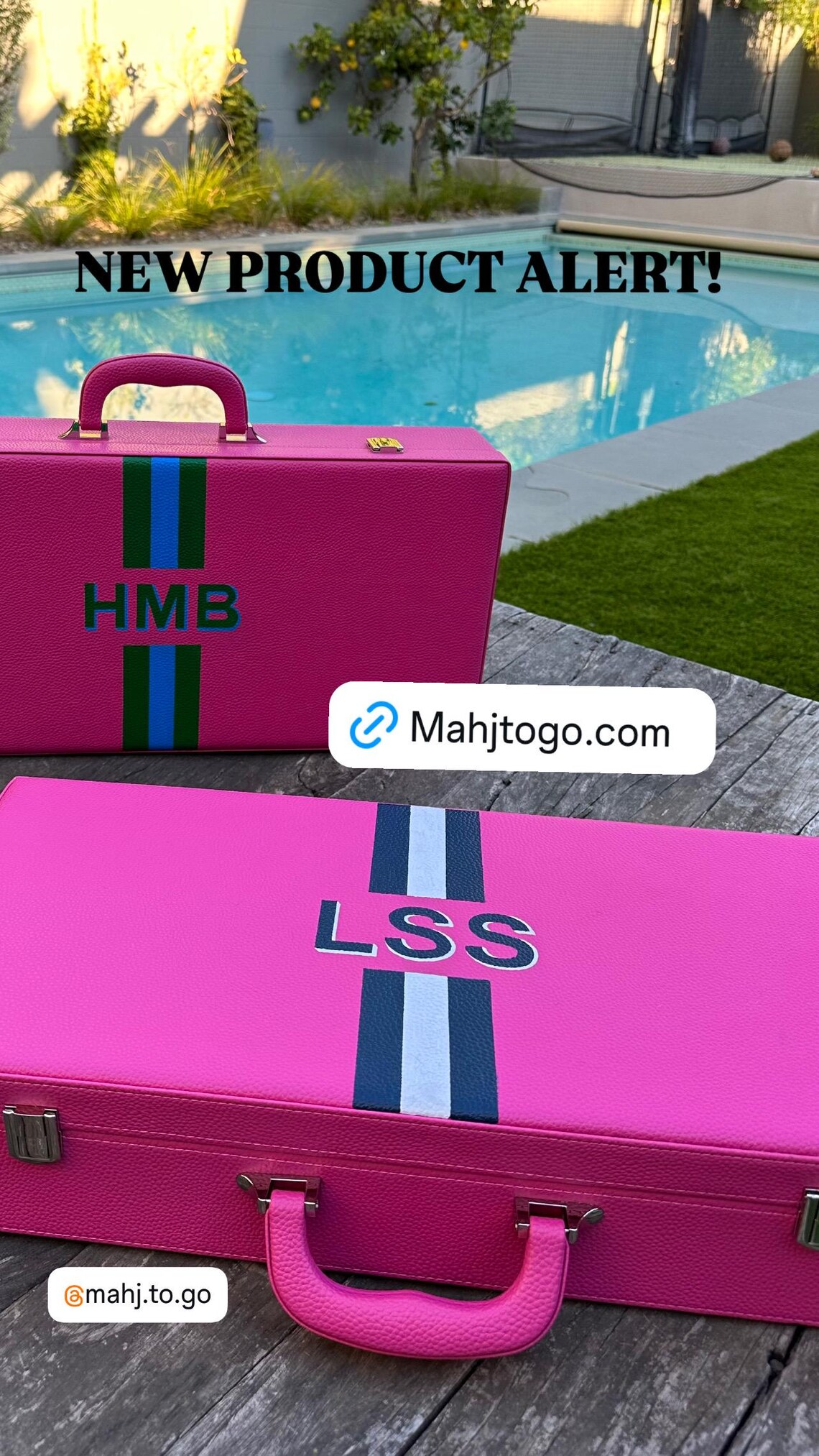 Mahjong Set Personalized: Hand Painted Monogramed Box With Full Mahjong ...