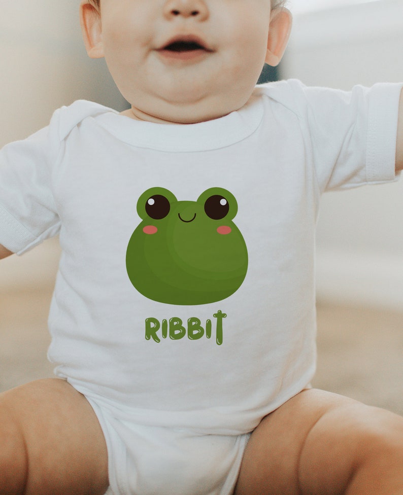 Ribbit Shirts , Frog T-shirt, Quirky Animal Graphics Tee, Funny Frog T ...