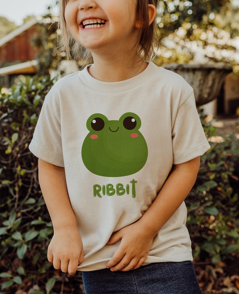 Ribbit Frog T-shirt: Quirky Animal Graphic Tee, Frog Lover Gift - Etsy