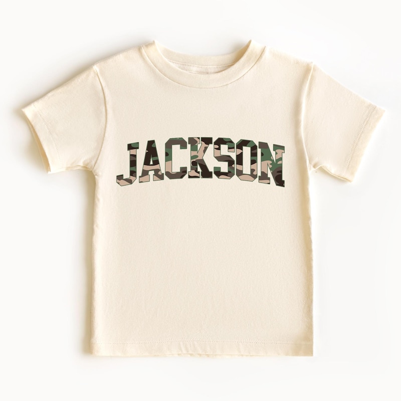 Kids Camo Name Tshirt - Etsy