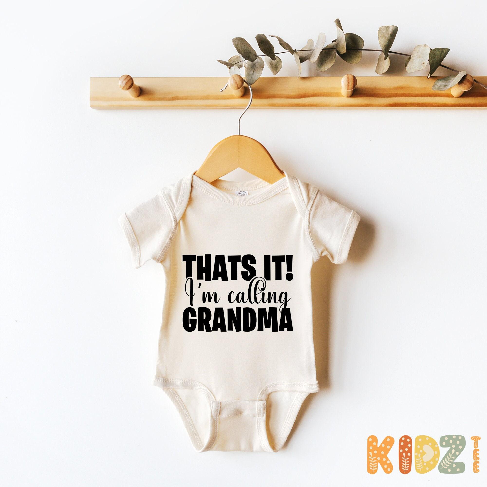Calling Grandma Bodysuit: Funny Baby Announcement, Grandparent Gift - Etsy