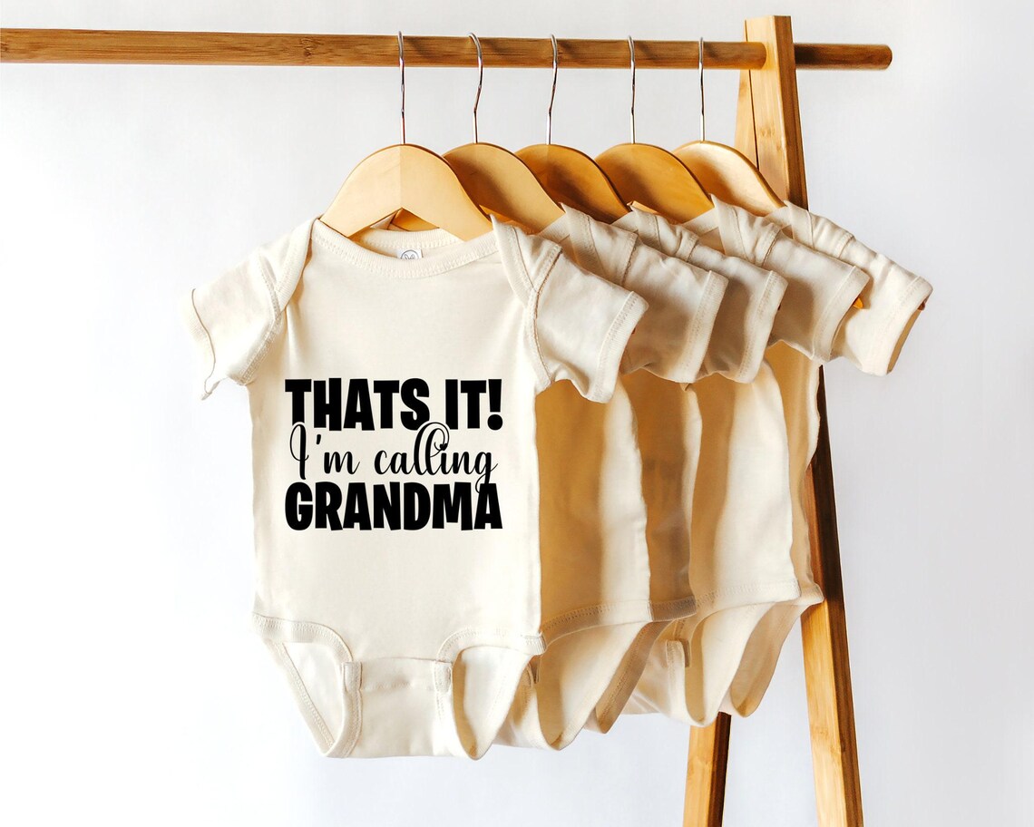 Calling Grandma Bodysuit: Funny Baby Announcement, Grandparent Gift - Etsy