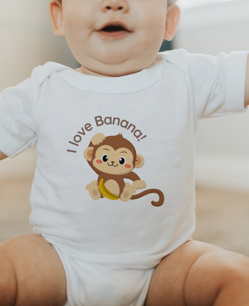 I Love Banana Shirts for Kids , Banana Kids Shirt, Banana Lovers Cute ...