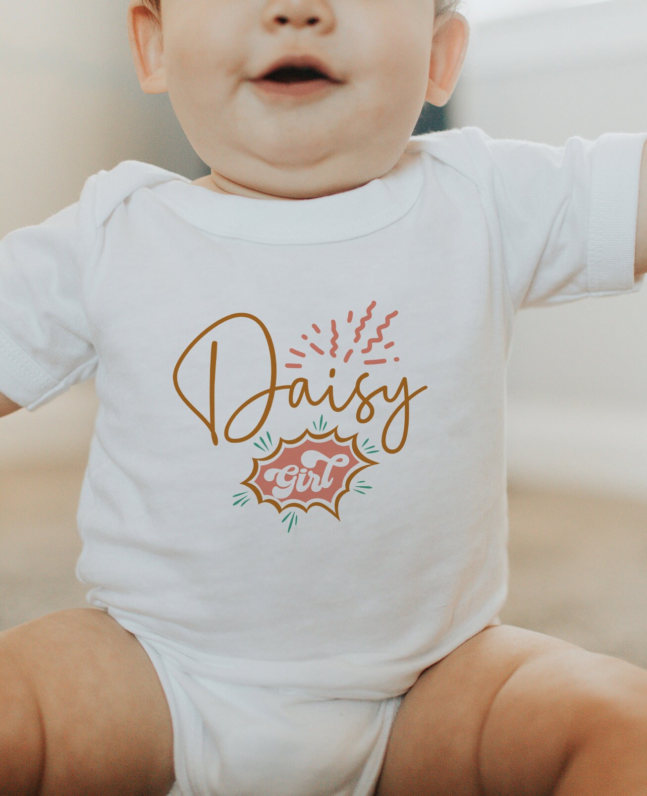 Daisy Girl Onesie®daisy Girl Toddler Shirts , Retro Daisy Girl , Cute ...