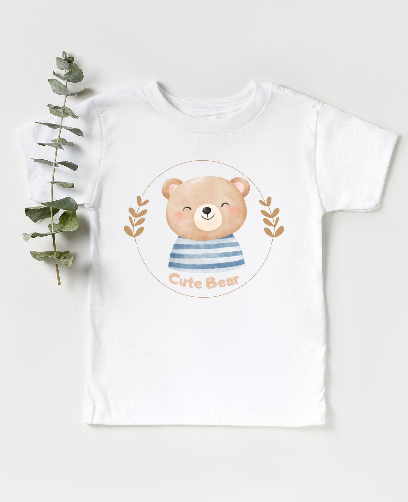 Cute Bear Shirt, Teddy Bear Kids Shirt, Bear Baby Shirts, Teddy Bear ...