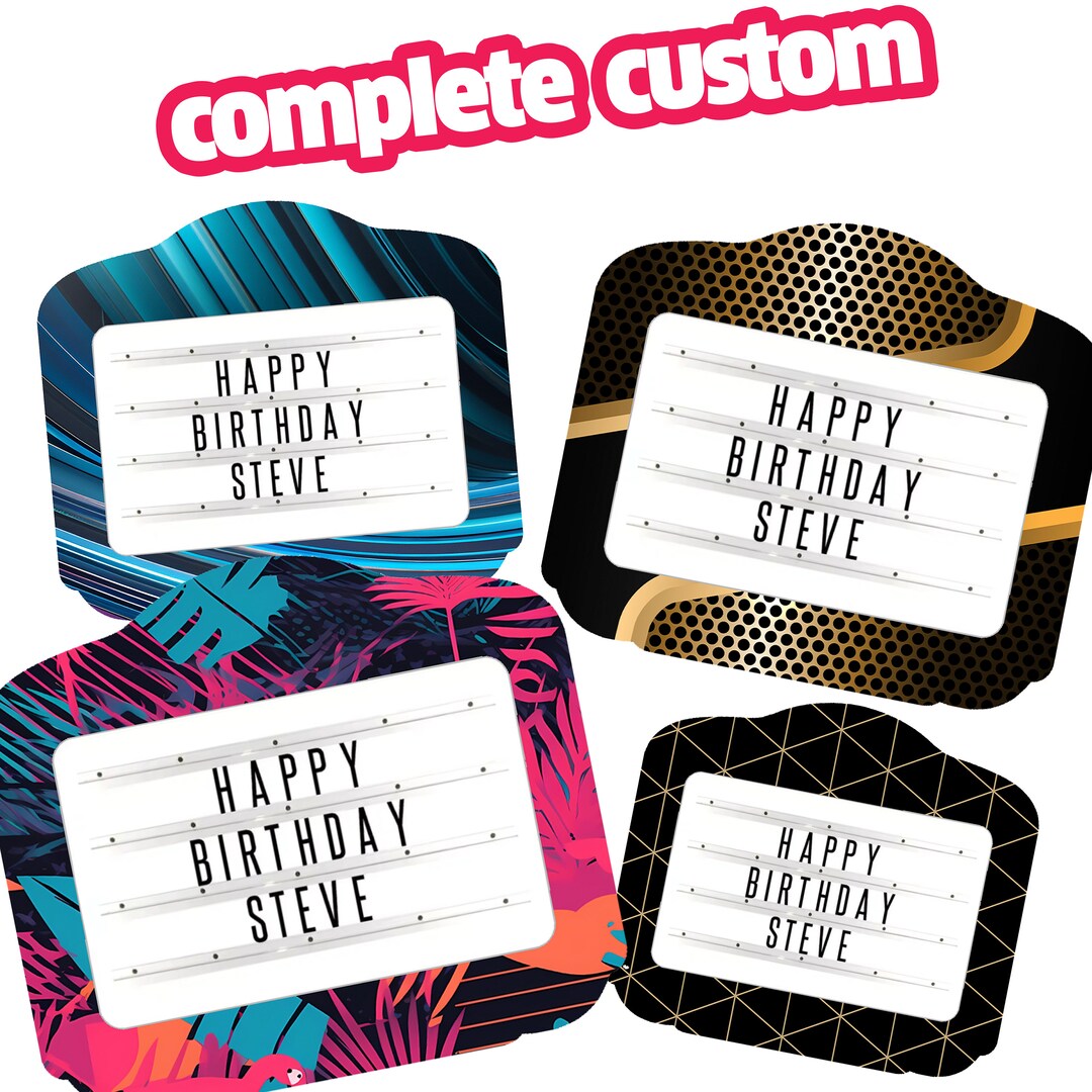 Customizable Nightclub VIP Letter Sign Marquee Glorifier Complete ...