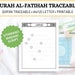 Surah Al-fatihah Traceable Quran Printable Uthmani/madani Script Quran ...