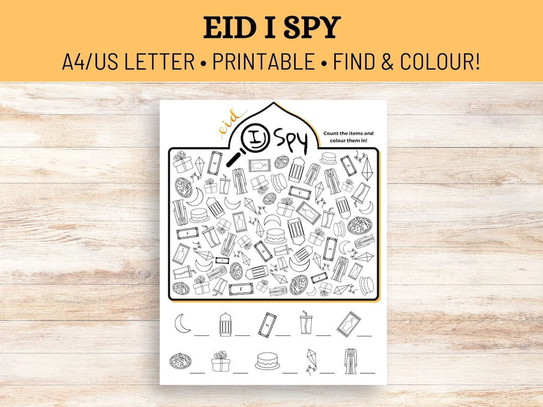 I-spy Eid Game Printable Eid 'I Spy' Games Children's Eid Games Eid ...