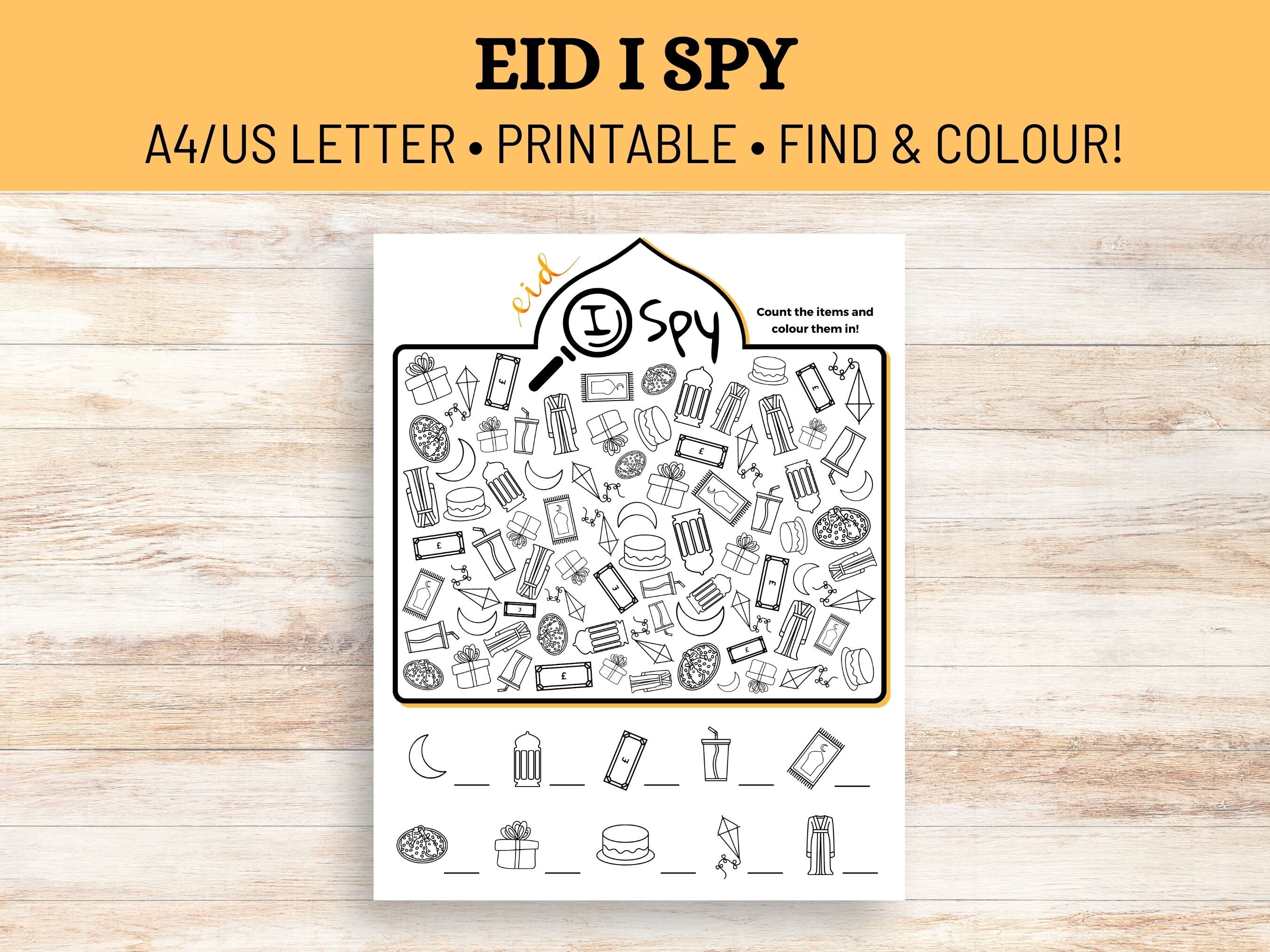 I-spy Eid Game Printable Eid 'I Spy' Games Children's Eid Games Eid ...