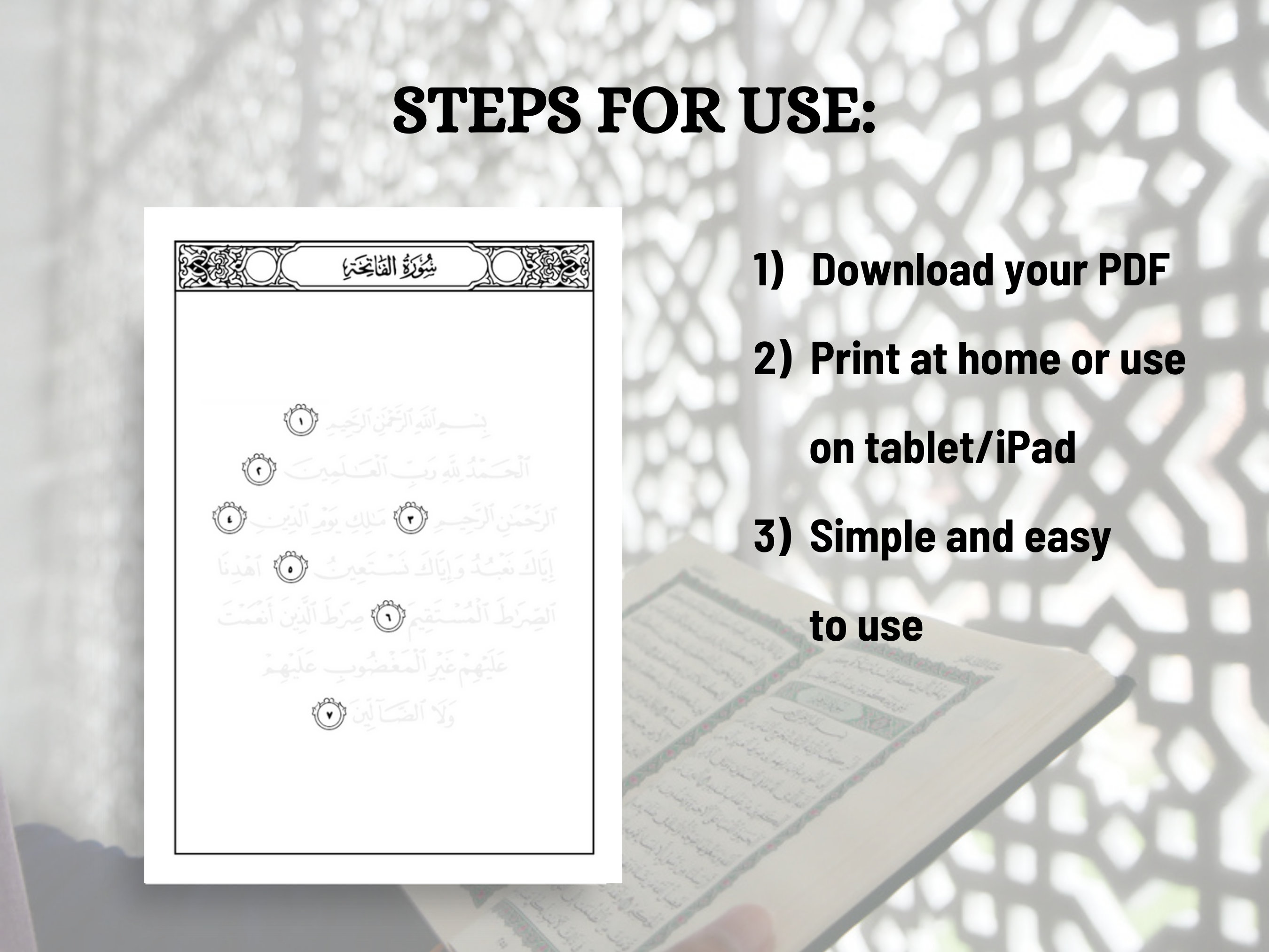 Traceable Quran Bundle Surah Al-fatihah & Juz 30 Juz Amma Surah Al ...