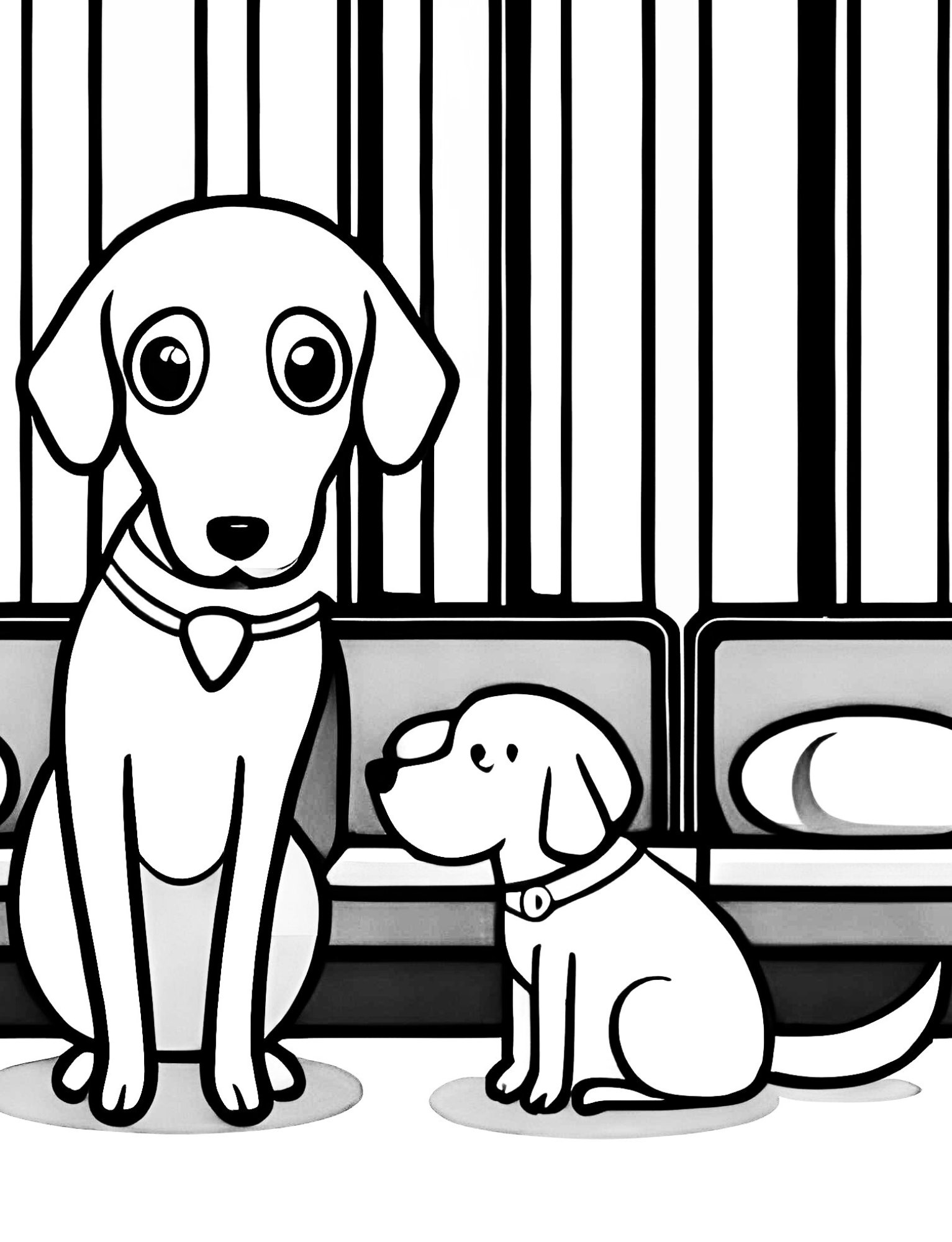 Dogs Coloring Book for Childrens - Etsy