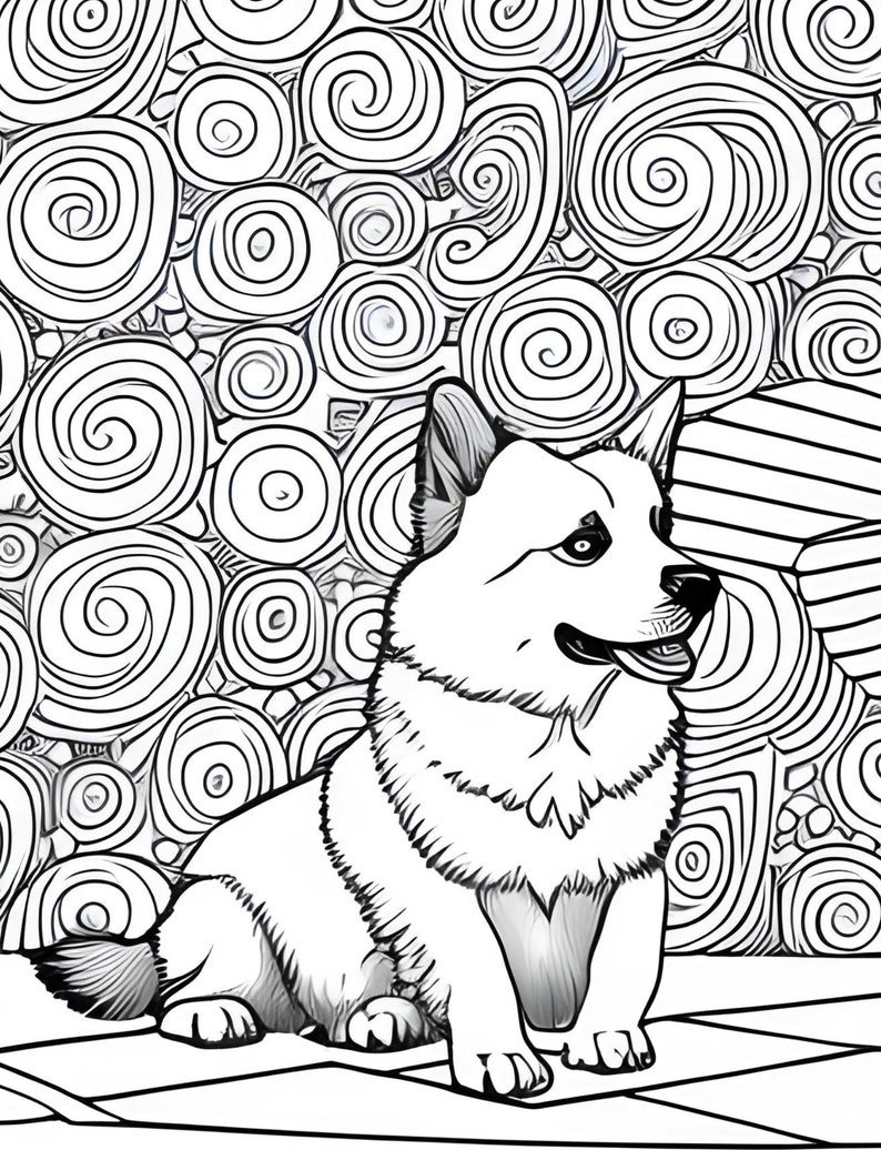 Dogs Coloring Book for Childrens - Etsy