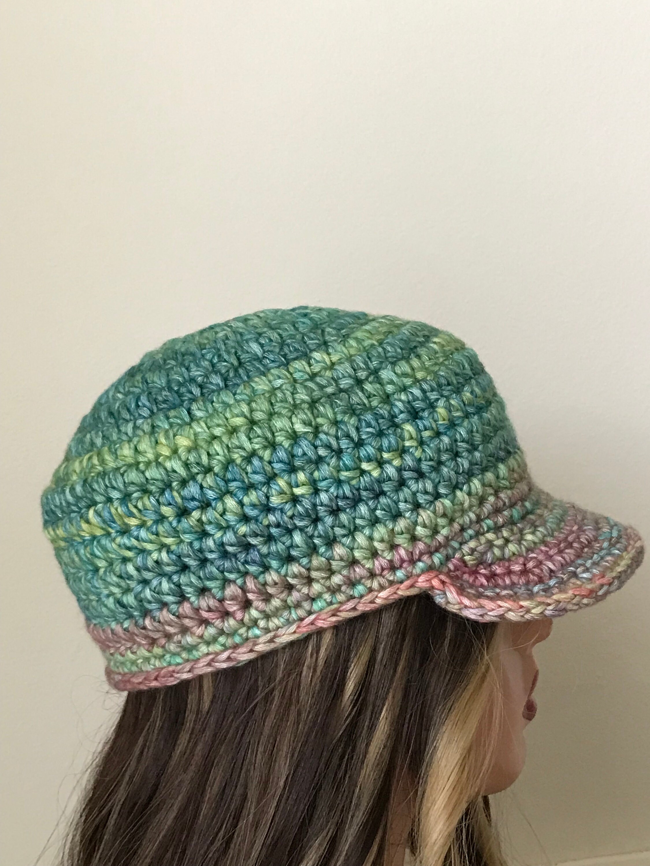 Chunky Crochet Baseball Cap , Crochet Baseball Hat , Crochet Baseball ...