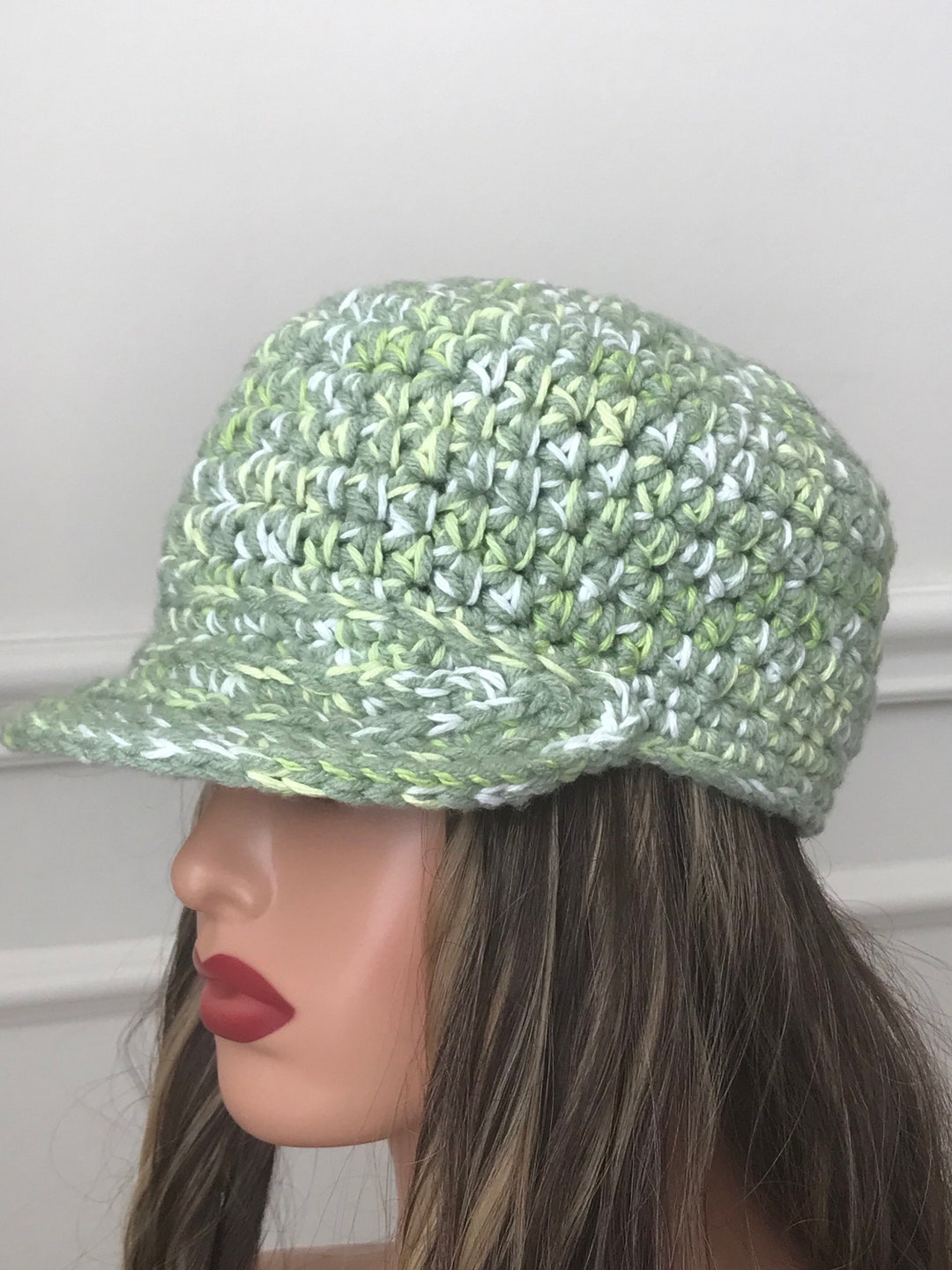 Crochet Baseball Cap Hat. Crochet Women Hat. Crochet Gift Hat , Crochet ...