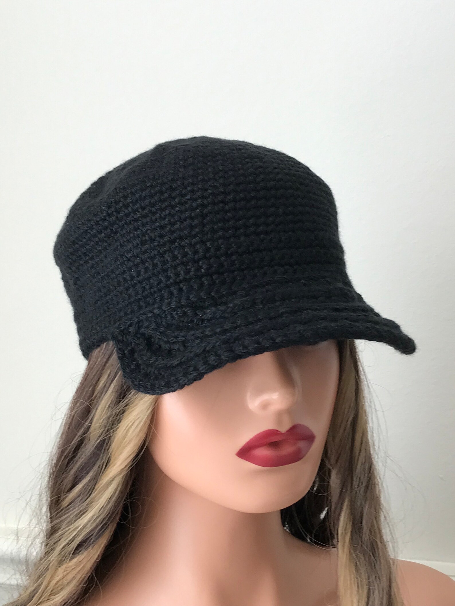 Chunky Crochet Baseball Cap , Crochet Baseball Hat , Crochet Baseball ...