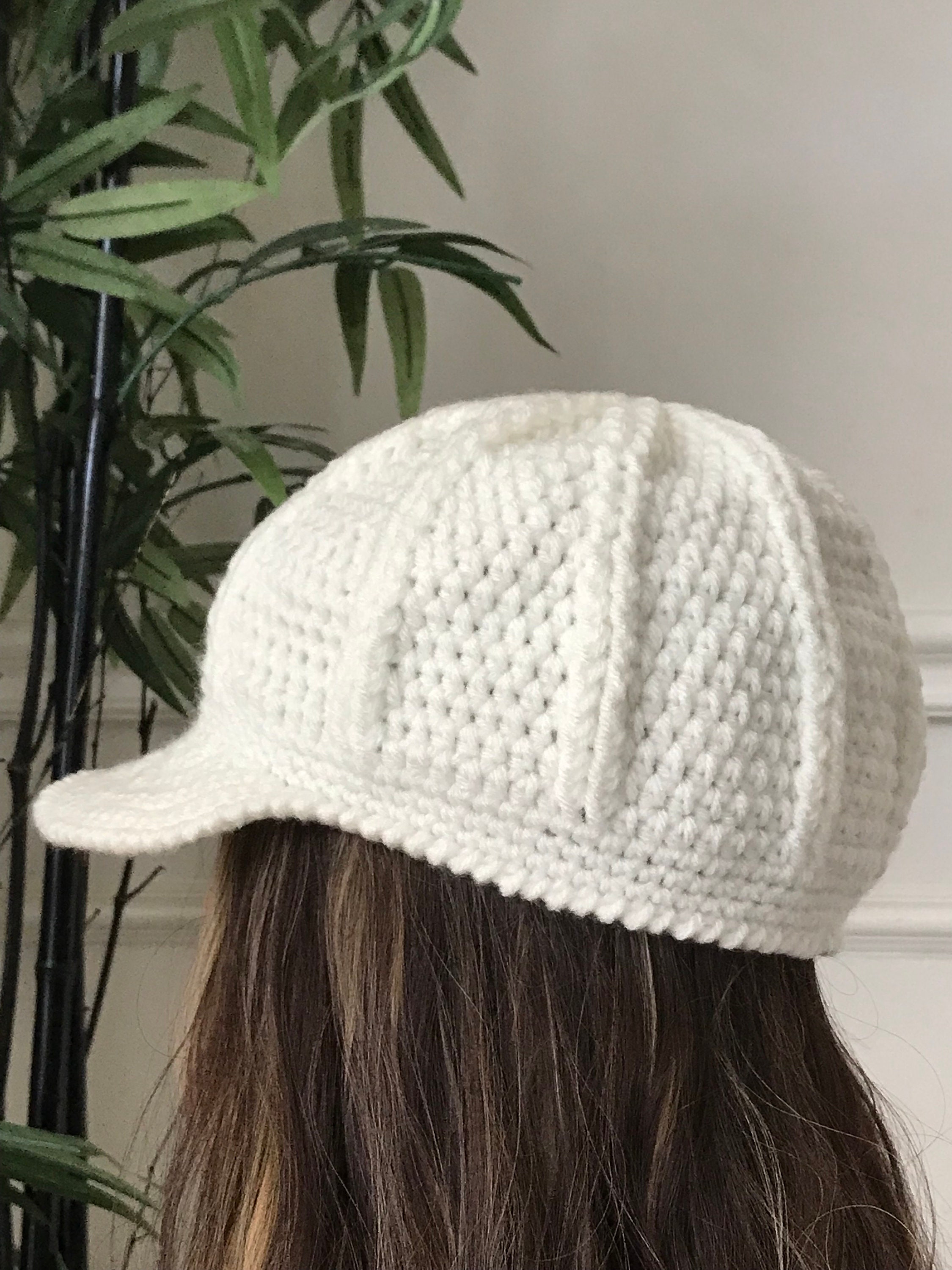 Chunky Crochet Baseball Cap , Crochet Baseball Hat , Crochet Baseball ...