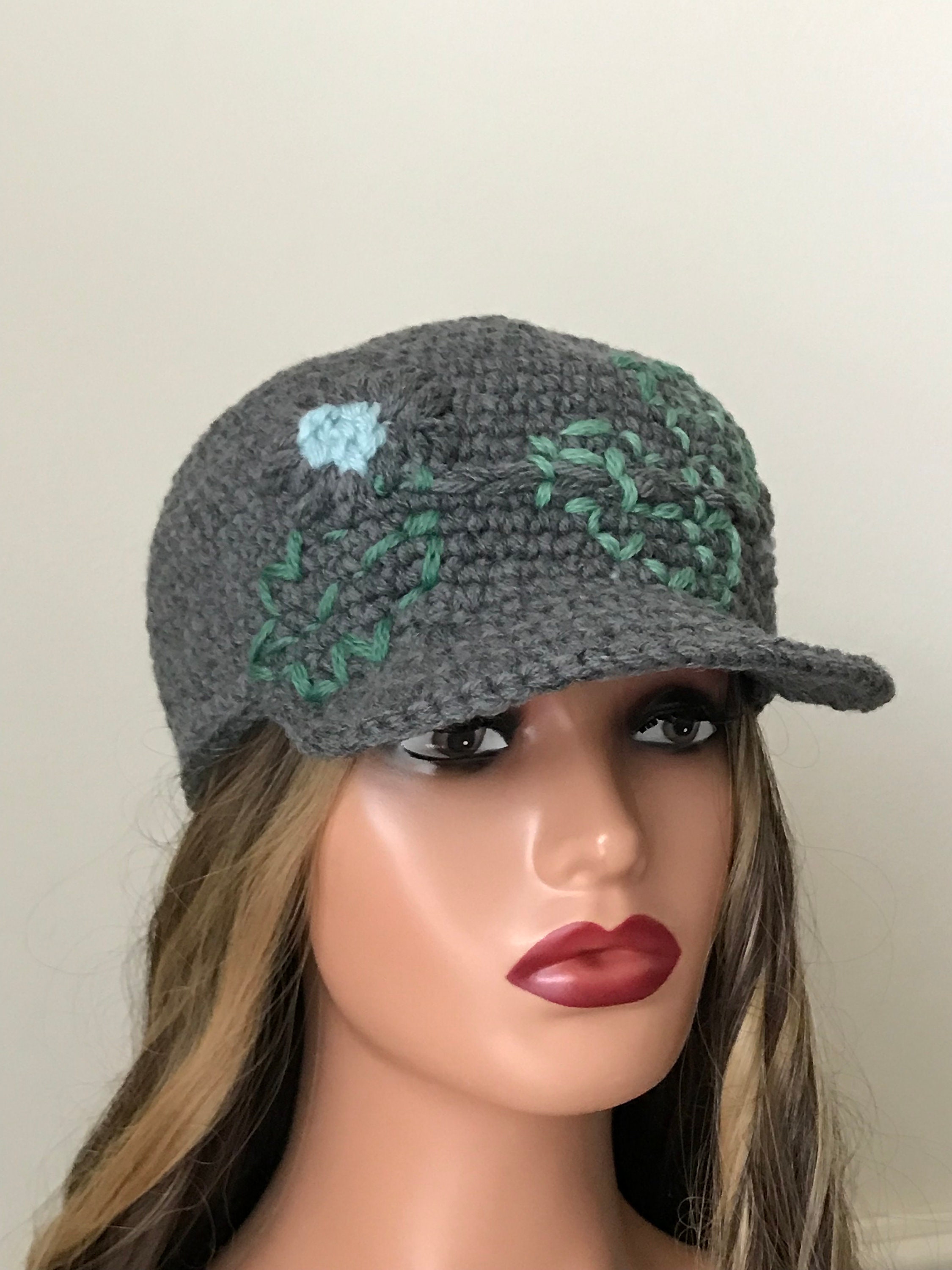 Chunky Crochet Baseball Cap , Crochet Baseball Hat , Crochet Baseball ...
