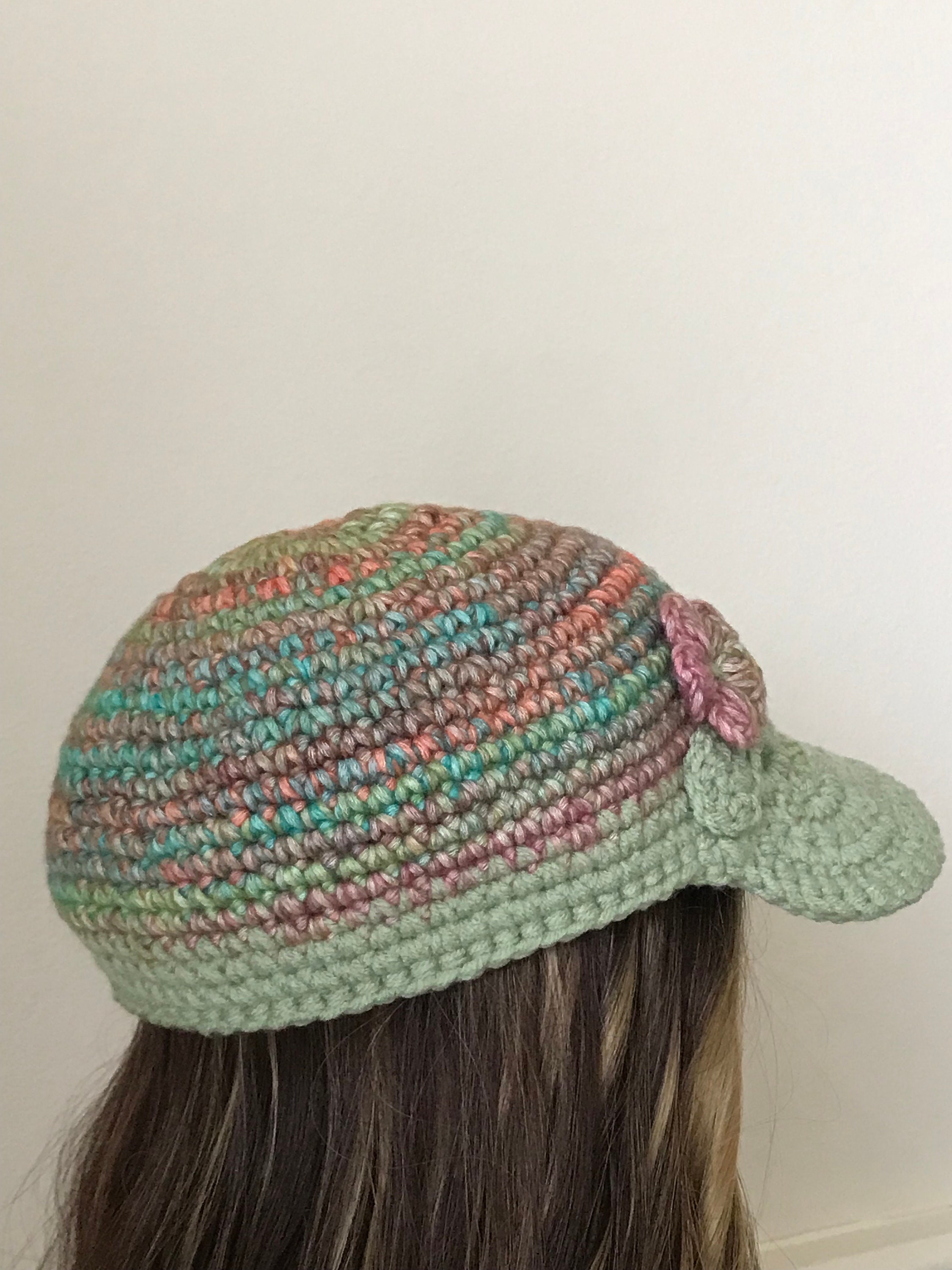 Chunky Crochet Baseball Cap , Crochet Baseball Hat , Crochet Baseball ...