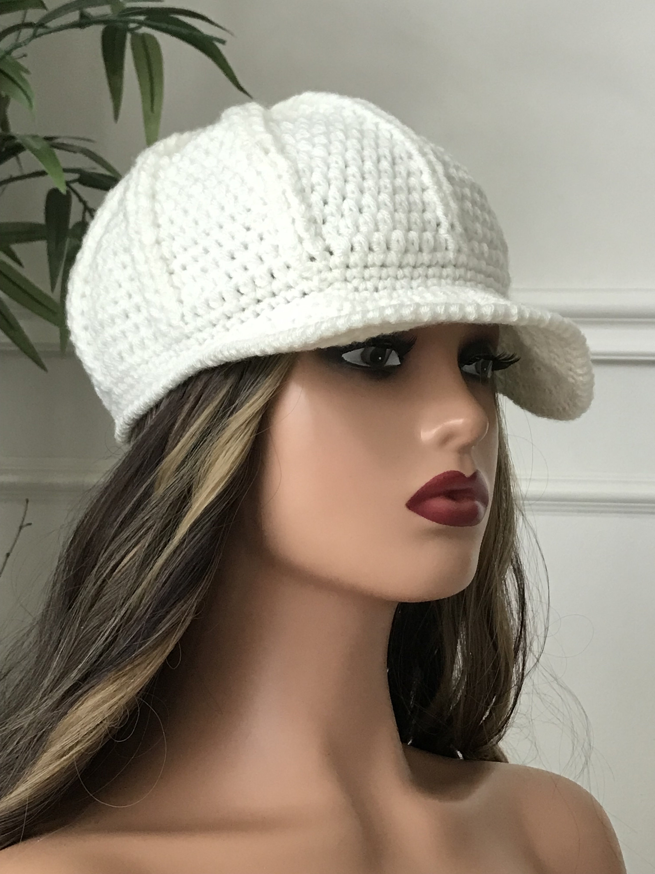 Chunky Crochet Baseball Cap , Crochet Baseball Hat , Crochet Baseball ...