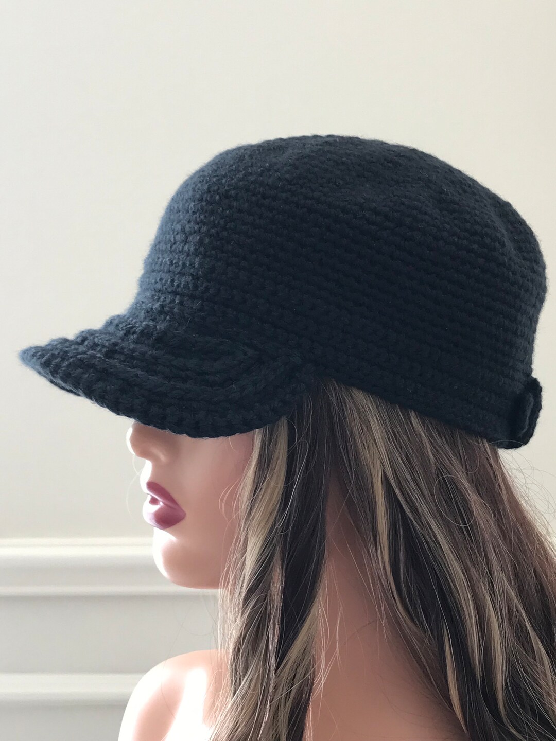 Chunky Crochet Baseball Cap , Crochet Baseball Hat , Crochet Baseball ...